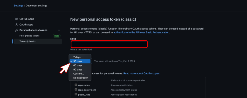 【GitHub】パーソナルトークンで認証する方法 (Support for password authentication was removed on August 13, 2021 ...